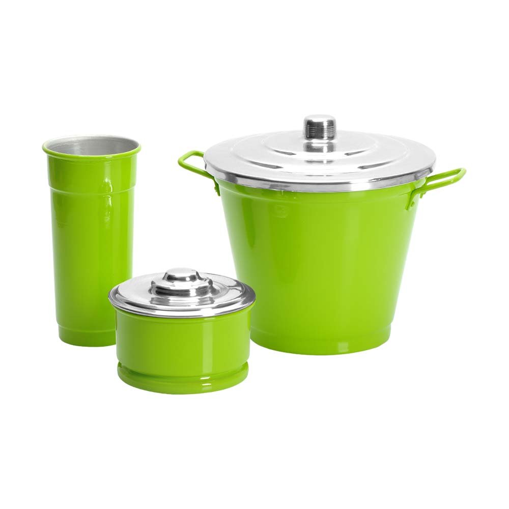 Alumínios Camargo - cod: 0605 - Kit pia grande 3 peças colorido